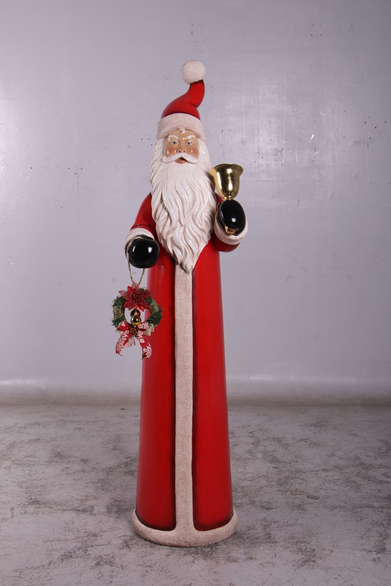 SANTA WITH BELL AND WREATH JR 160156 – Lifesize-Models