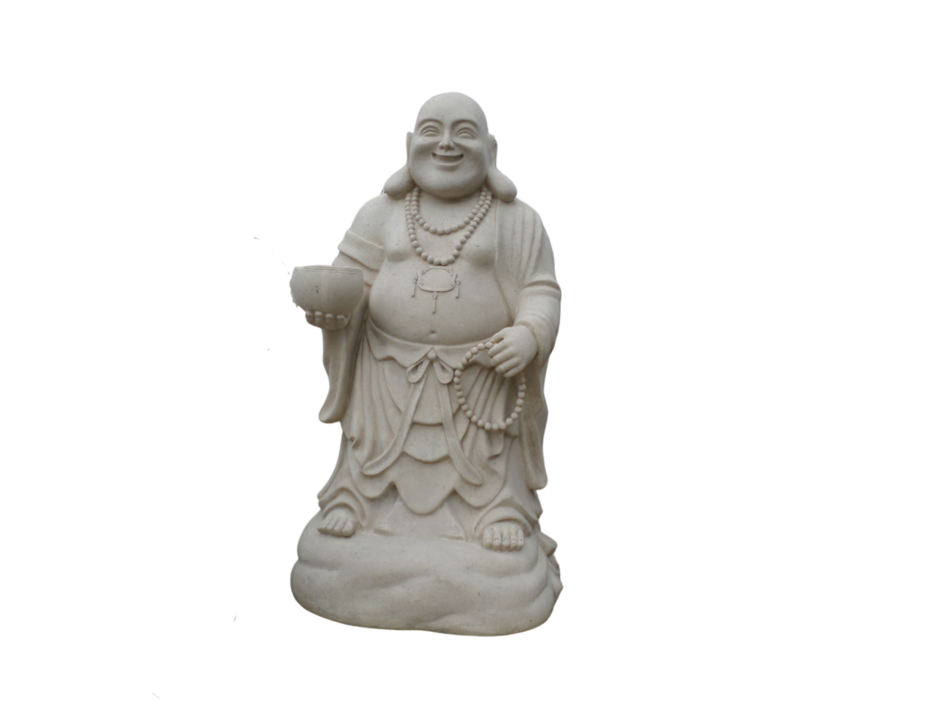 Hotei The Laughing Buddha - Roman Stone Effect Finish | JR 150281